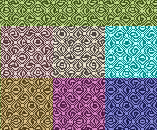 Crazy Circles Free Seamless Premium Vector Pattern | Download Free ...